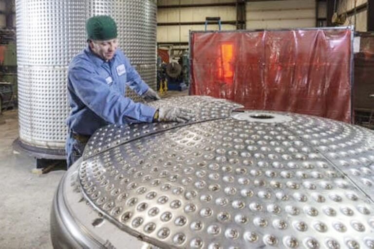 Dimple Jacket in Fermentation Tank